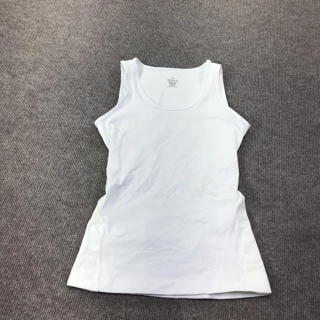 TOMMIE COPPER TANK Top Womens Medium White Compression Back Support ...