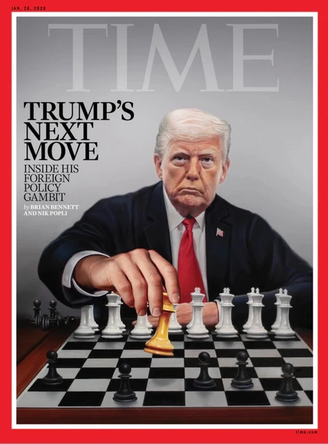 TIME MAGAZINE - January 2026 - President Donald Trump Next Move £12.48 ...