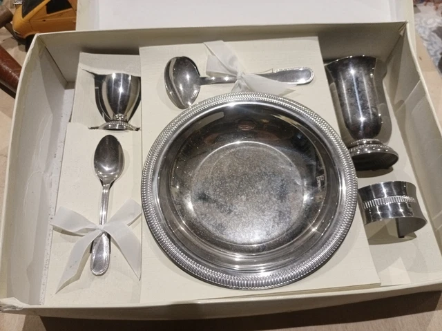 COFFRET DE BAPTÊME Jean Couzon Orfèvre Inox 18 / 10 EUR 22,00 - PicClick FR