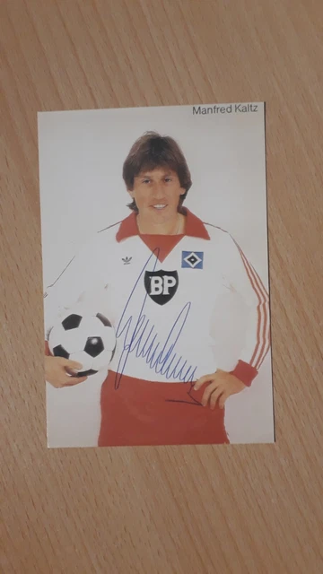 AUTOGRAMMKARTE MANFRED KALTZ HSV Hamburger SV Bitte Beschreibung lesen ...