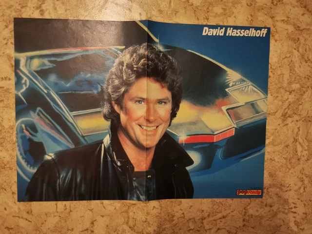 DAVID HASSELHOFF BAYWATCH Knight Rider Poster £42.76 - PicClick UK