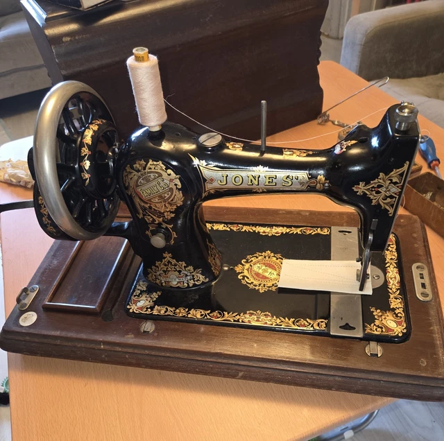 JONES SEWING MACHINE Model as Presented to Queen Alexandra £156.68 ...