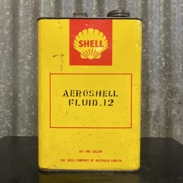SHELL AEROSHELL FLUID Oil 1 Gallon Vintage Australian Tin £46.08 ...