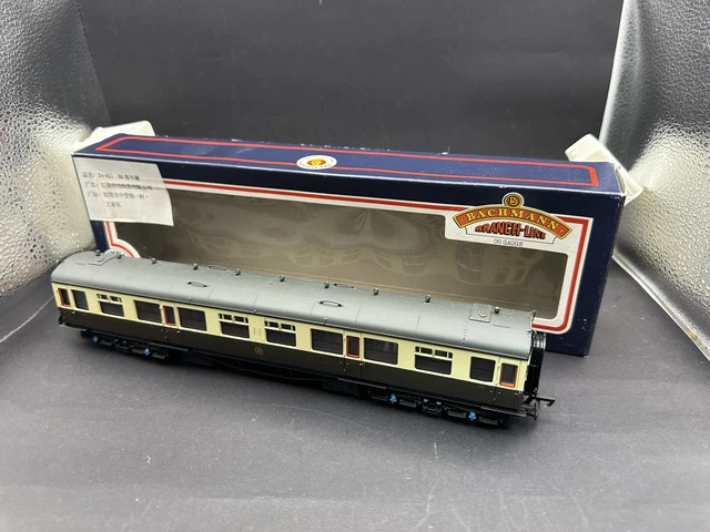 BACHMANN 34-051 COLLETT Coach GWR S-Button 60ft 3rd Chocolate / Cream £ ...