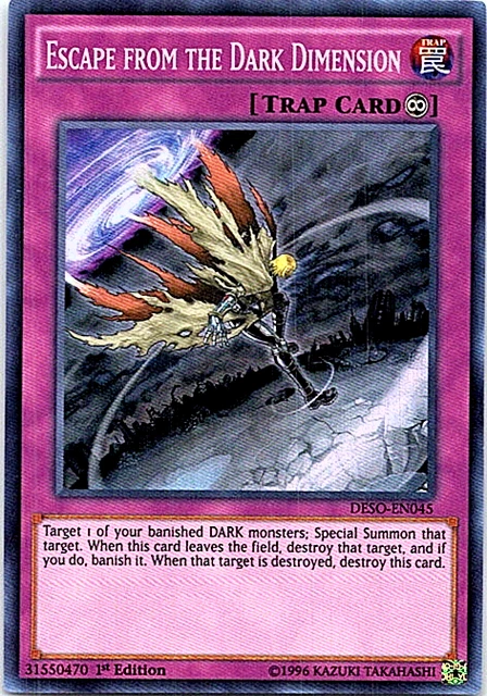 YU GI OH! Escape From The Dark Dimension- Deso-En045- 1St Edition $8.99 ...