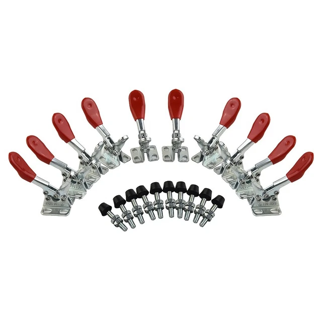 10 PIÈCES ENSEMBLE de pinces à bascule rouge outils à main clip horizontal po EUR 28,57 ...