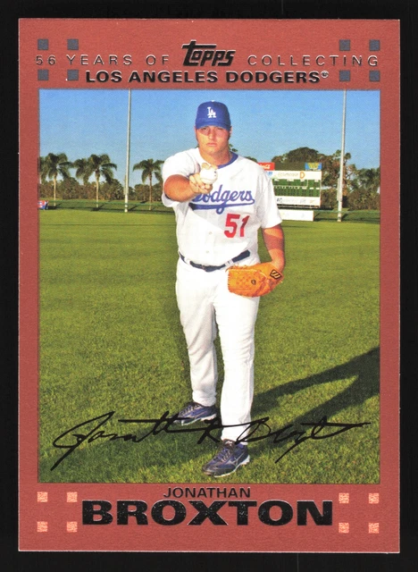 JONATHAN BROXTON LOS Angeles Dodgers 2007 Topps Copper #209 Ser. # /56 ...