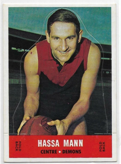 1969 SCANLENS DIE Cut (UNPOPPED) Hassa MANN Melbourne Near Mint / Mint ...