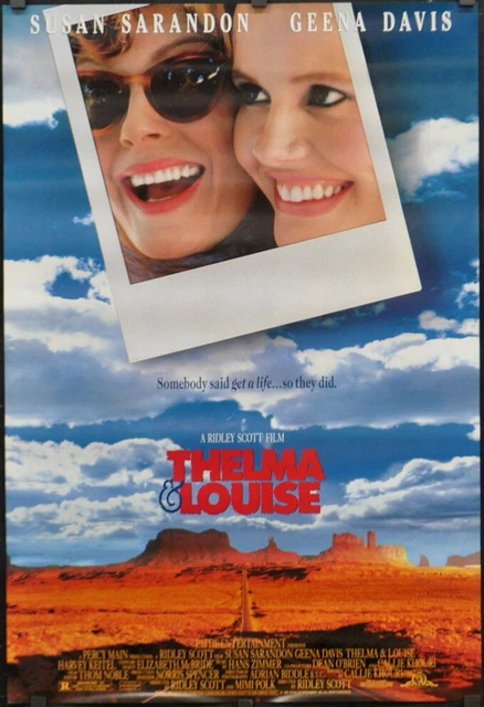 THELMA E LOUISE 1991 Orig 27X40 1/S Poster Del Film Geena Davis Susan ...
