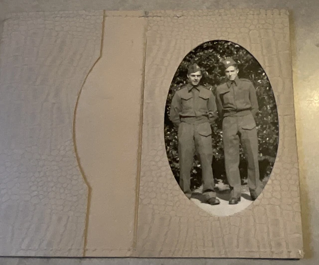 TWO BRITISH SOLDIERS Real Photograph WW2 Lincolnshire Regiment £8.71 ...