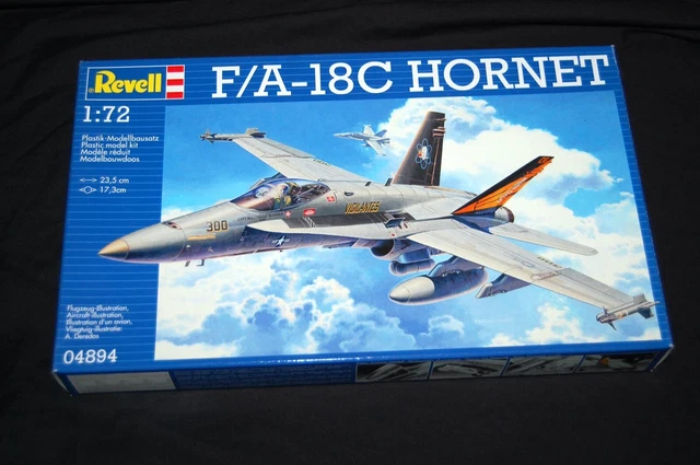 REVELL 1/72 SCALE McDonnell Douglas F/A-18C Hornet Model Kit £4.20 - PicClick UK
