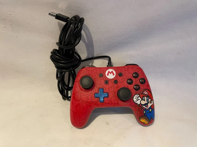 SUPER MARIO RED Wired Controller for Nintendo Switch PowerA Game ...