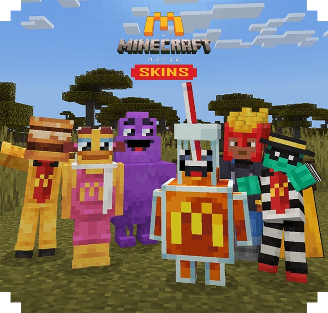 MCDONALD S A MINECRAFT Movie Skins For Bedrock CODE ONLY 15 00 MCDONALD S A MINECRAFT Movie Skins For Bedrock CODE ONLY 15 00