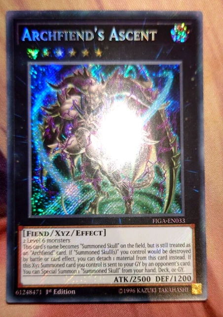 ARCHFIEND'S ASCENT FIGA-EN033 Secret Rare 1st Edition Yu-Gi-Oh! EUR 2,84 - PicClick IT