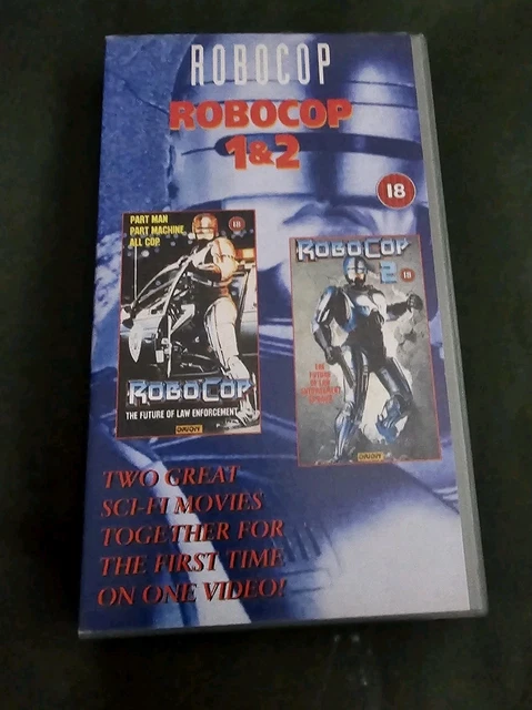 ROBOCOP AND ROBOCOP 2 On VHS Video Cassette Tape Double Bill Limited ...