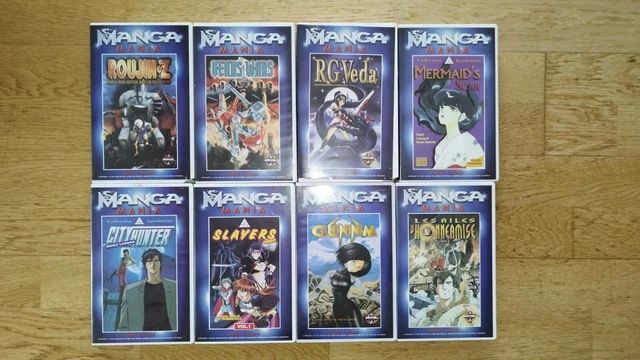 LOT 8 VHS Manga Mania CASSETTE video k7 EUR 22,00 - PicClick FR