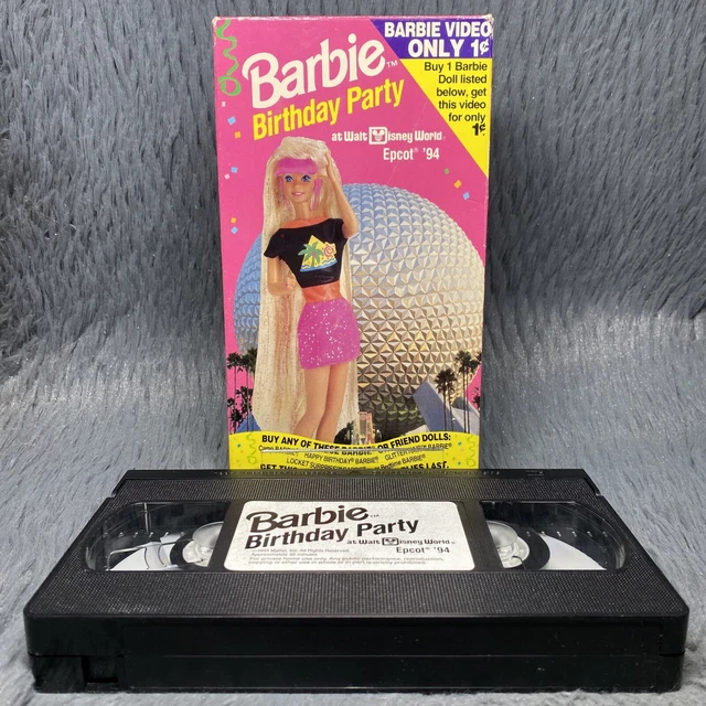 BARBIE BIRTHDAY PARTY at Walt Disney World Epcot VHS Tape 1994 Film ...