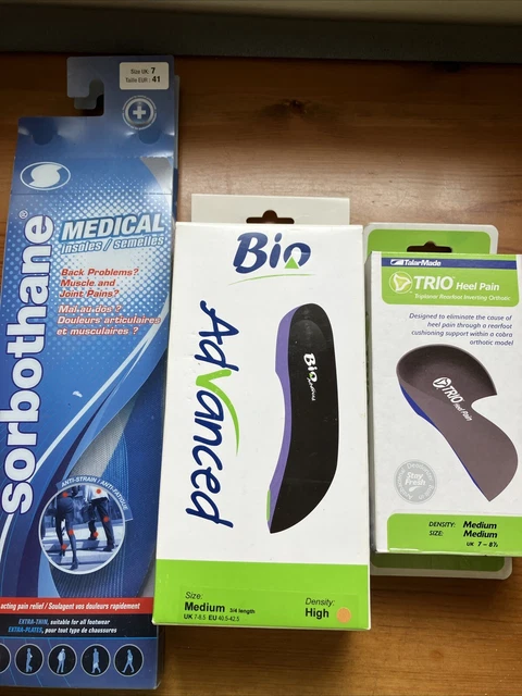 SORBOTHANE MEDICAL INSOLES BioAdvanced Insoles & TalarMade Trio Heel ...