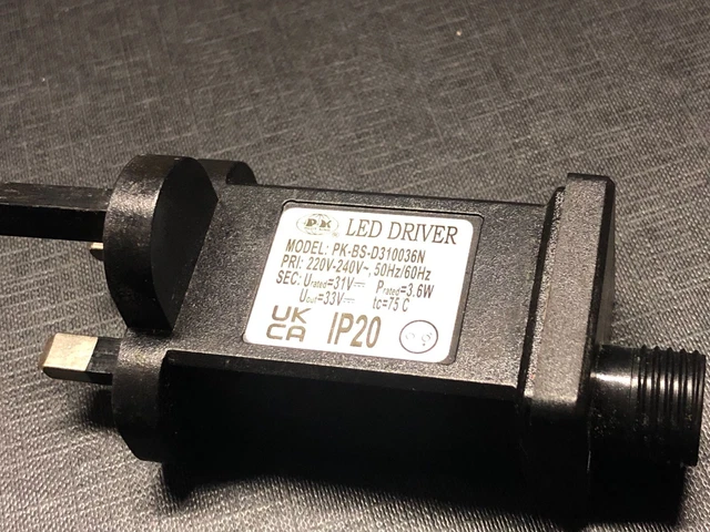 PILOT KING PK 2-PIN 31v XMAS LED DRIVER / POWER SUPPLY ADAPTER PK-BS ...