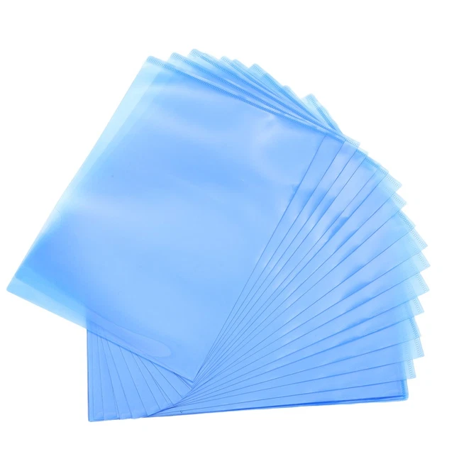 30PCS L TYPE Folders: Letter Size Clear Folders Project Pockets Paper ...