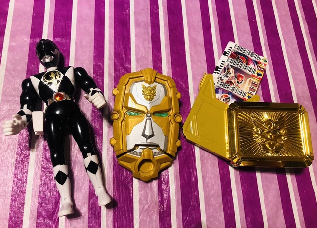 VINTAGE 1993 POWER RANGERS BLACK RANGER ZACH 8" FIGURE + Lot 2012 ...