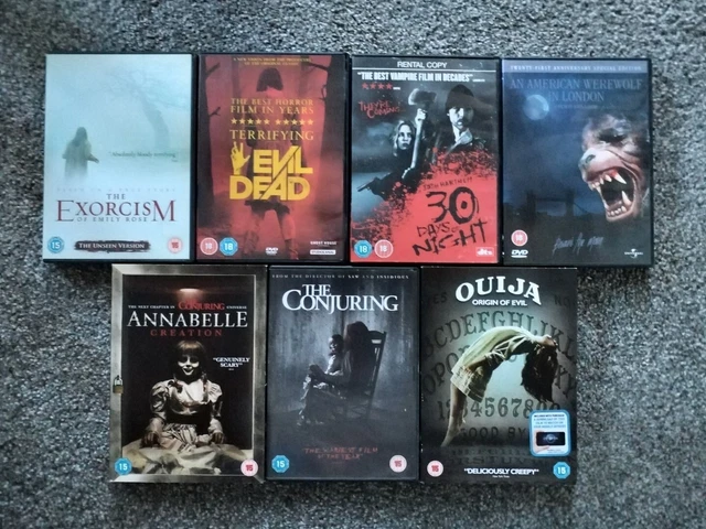 THE CONJURING ANNABELLE The Exorcism Of Emily Rose Evil Dead Horror ...
