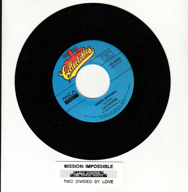 LALO SCHIFRIN Mission Impossible 7" 45 rpm vinyl record NEW + juke box ...