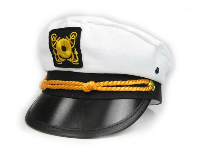 ADULT SKIPPER YACHT BOAT CAPTAIN cap SAILOR Hat £10.21 - PicClick UK