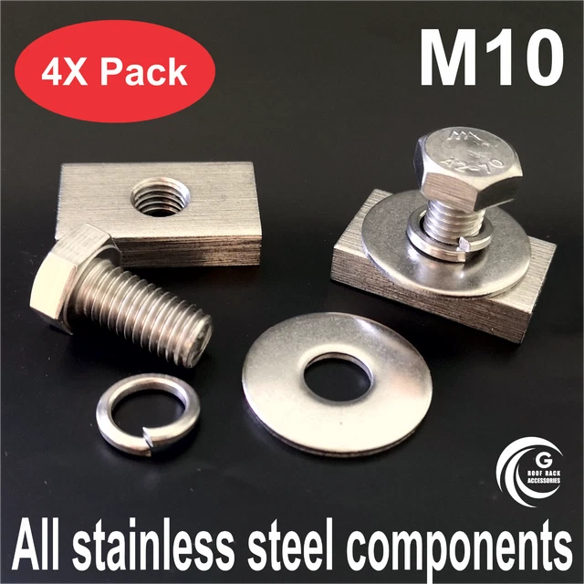 FASTENER BOLT NUT kit for Rhino Platform Roof Rack stainless steel ...