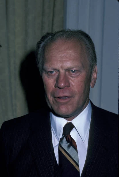 GERALD FORD AT Gerald Ford Outside The Pierre Hotel at Pierre Hote ...