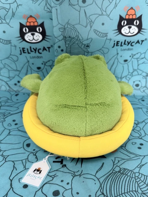 JELLYCAT RICKY RAIN Frog In a Rubber Ring Plush Doll BNWT & Dust Bag ...