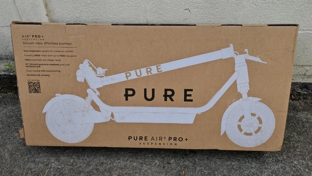 PURE AIR 5 + Plus Suspension Electric E-Scooters - New. £515.66 ...