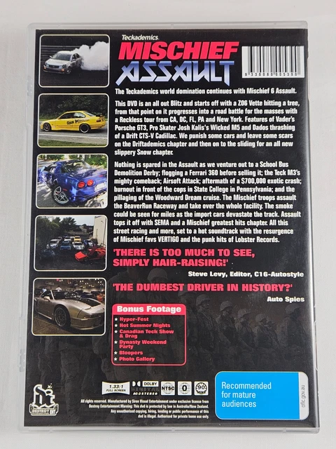 MISCHIEF ASSAULT IMPORT Street Racing DVD - Region ALL NTSC - VGC $9.95 ...