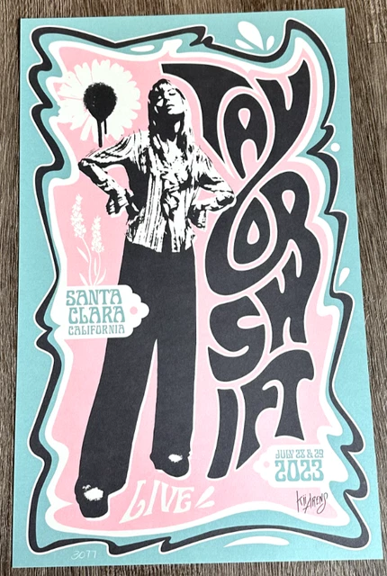 NEW SANTA CLARA POSTER Taylor Swift The Eras Tour CA VIP City Specific ...