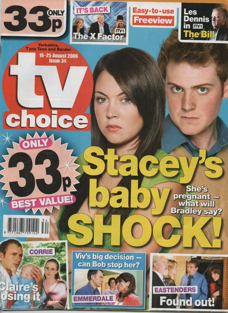 TV CHOICE 19 August 2006 Eastenders Bradley Branning (Charlie Clements ...