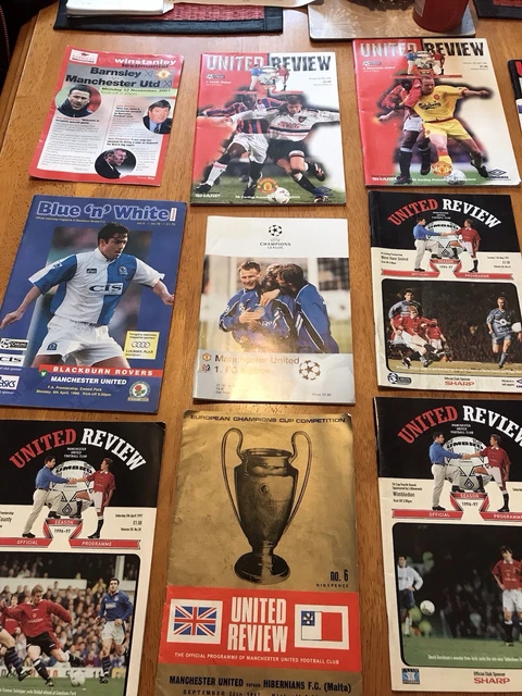 MANCHESTER UNITED FOOTBALL Programmes From Various Seasons. £26.70 ...