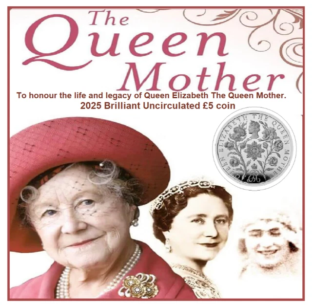 2025 £5 COIN to honour the life and legacy of Queen Elizabeth The Queen ...