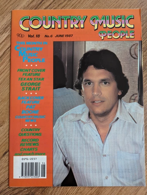 COUNTRY MUSIC PEOPLE magazine June 1987 George Strait Pat Boone £6.50 ...