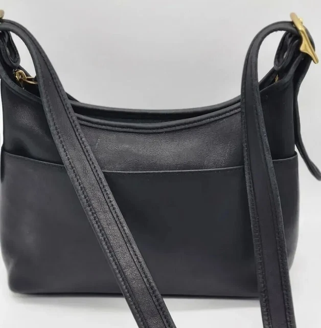 VINTAGE COACH LEGACY 9136 Crossbody Classic Black Leather Shoulder ...