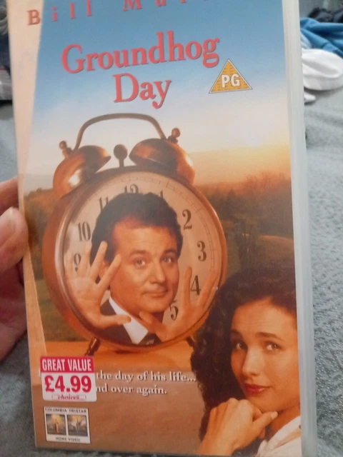 BILL MURRAY. GROUNDHOG Day - VHS Video - Video Cassette Cinema Club £3. ...