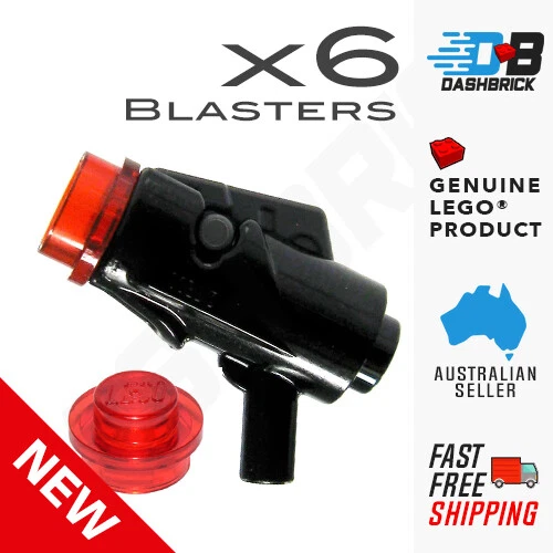 6 X LEGO Minifigure: Weapon Gun, Mini Blaster, Shooter, Projectile ...