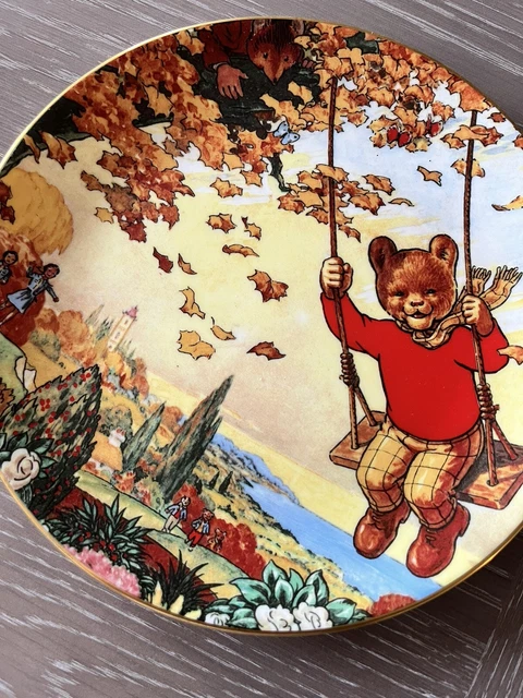 WEDGWOOD RUPERT BEAR Collectable Plate Collectors Series-1 Vintage 1987 ...