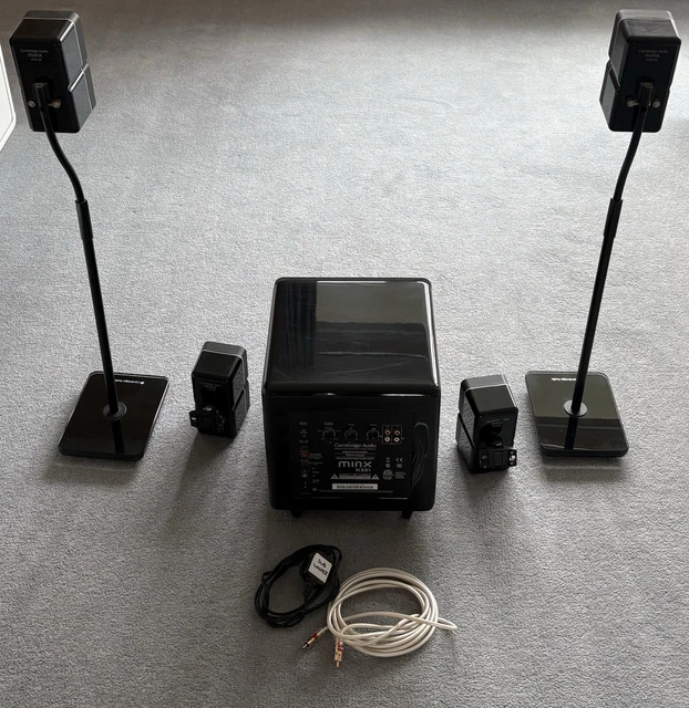CAMBRIDGE AUDIO MINX Min 22 Speakers & Sub Woofer £156.70 - PicClick UK