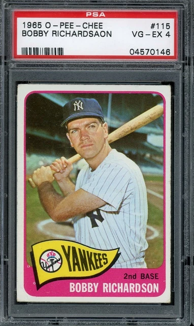 1965 OPC O-PEE-CHEE Baseball #115 Bobby Richardson PSA 4 EUR 33,13 ...