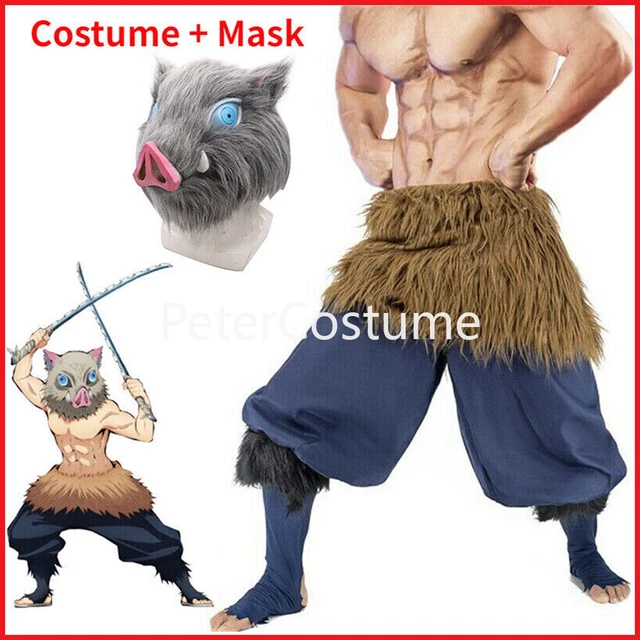 DEMON SLAYER KIMETSU no Yaiba Hashibira Inosuke Cosplay Costume with ...