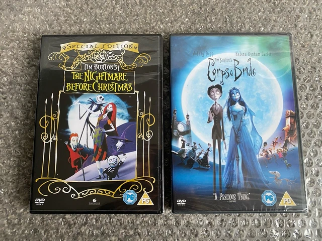 THE NIGHTMARE BEFORE Christmas & Corpse Bride DVD Set | New | Free ...