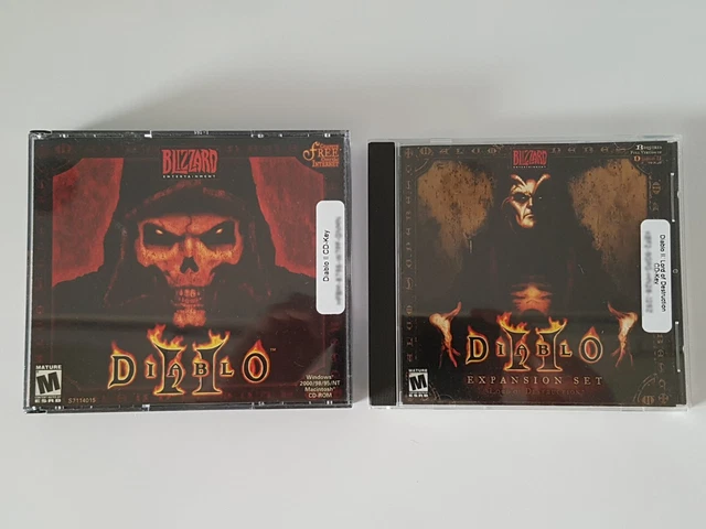 DIABLO II & Expansion Lord of Destruction PC Game 2000 CD Keys Included ...