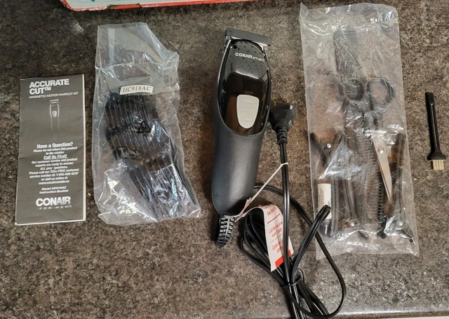 CONAIR 18-PIECE HAIRCUT Kit, Hair Clipper, Hair Trimming Accurate Cut ...
