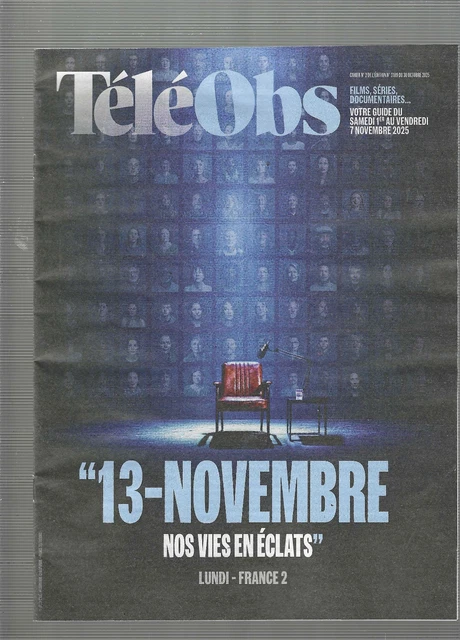 TELE OBS-30 OCTOBRE 2025-13 NOVEMBRE/Harvey KEITEL/FRANCO/ANDROPAUSE ...