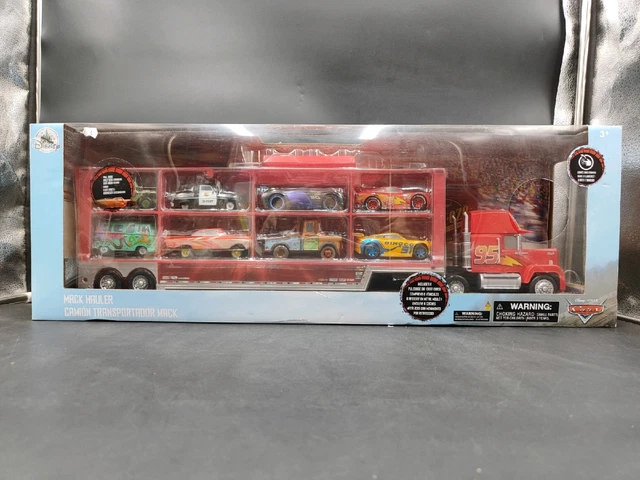 DISNEY PIXAR CARS Mack Hauler w/8 Die Cast Pull Back Cars EUR 290,00 ...